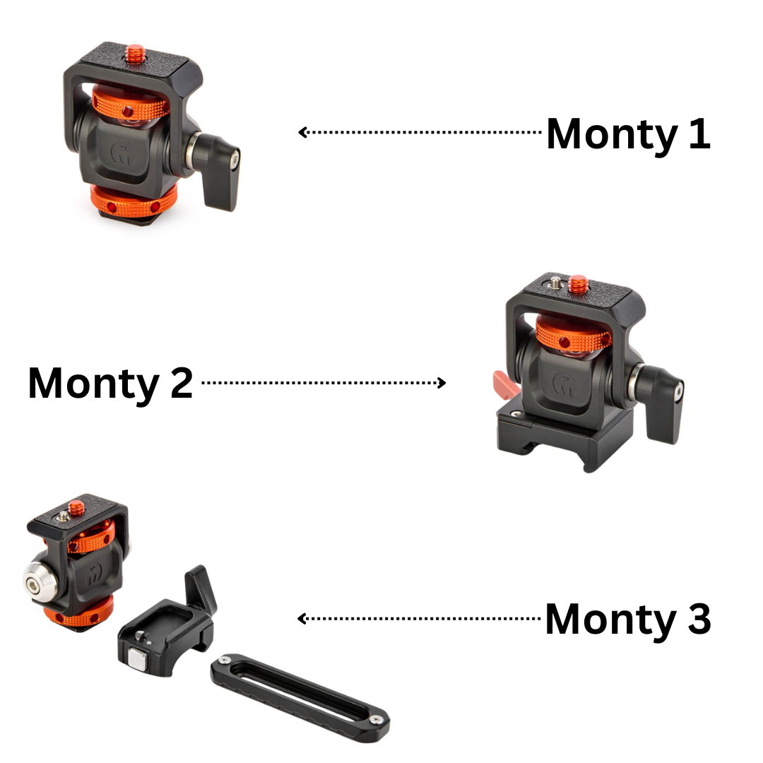Monty Mounts – Mighty Mini Pan and Tilt Accessory Mounts – 3 Legged Thing